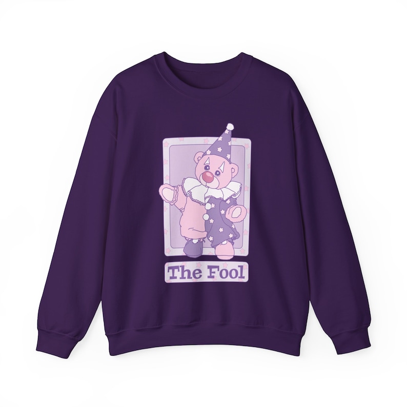 THE FOOL Clowncore Pastel Goth Teddy Bear Sweater - Harajuku Style ...
