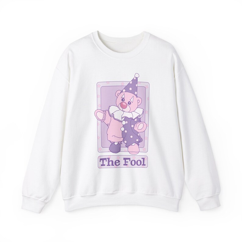 THE FOOL Clowncore Pastel Goth Teddy Bear Sweater - Harajuku Style ...