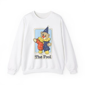 THE FOOL Clowncore Tarot Shirt - Kidcore Jester Tarot Card Sweatshirt ...