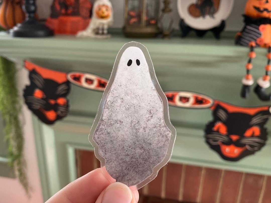 Vinyl Ghost Sticker - Etsy
