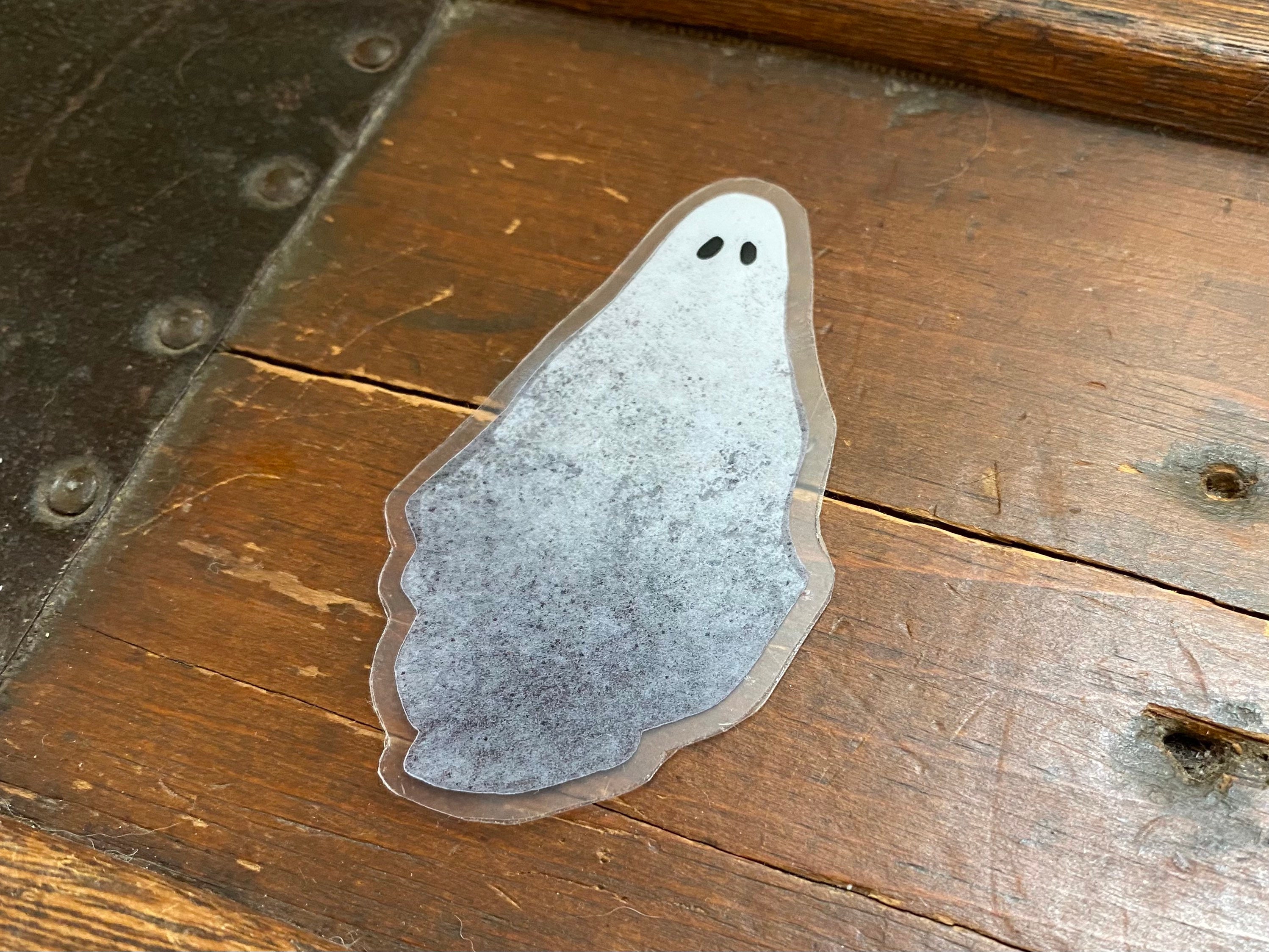 Vinyl Ghost Sticker - Etsy