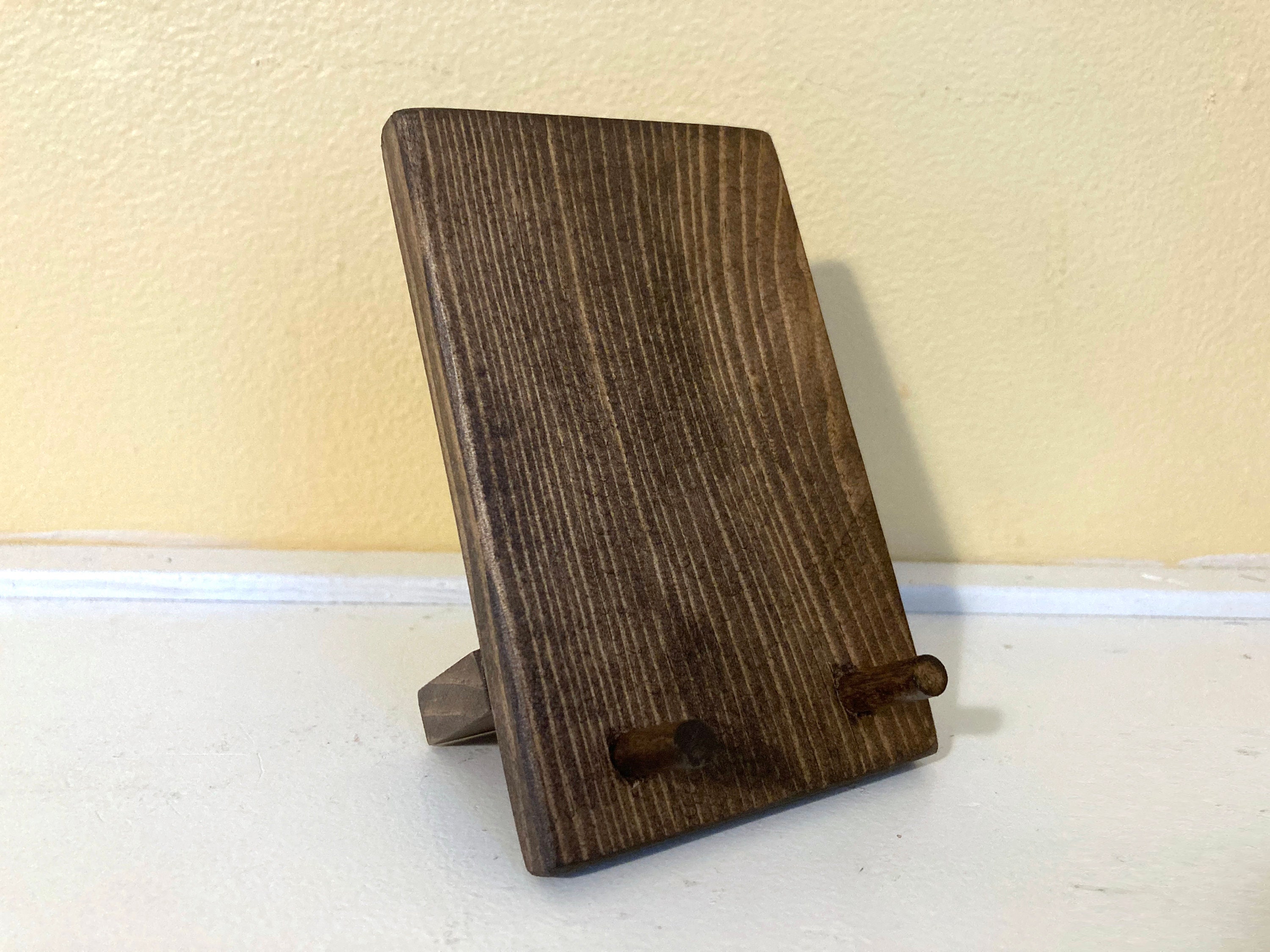 Rustic Brown Easel/Small Hand Stained Mini Wood Easel for | Etsy