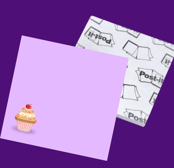 Cupcake Notepad Cute Sticky Notes Secret Santa Gifts at - Etsy