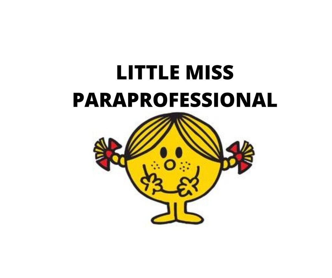 Little Miss Paraprofessional, Mr. Men, Meme Sticker, Decal Sticker ...