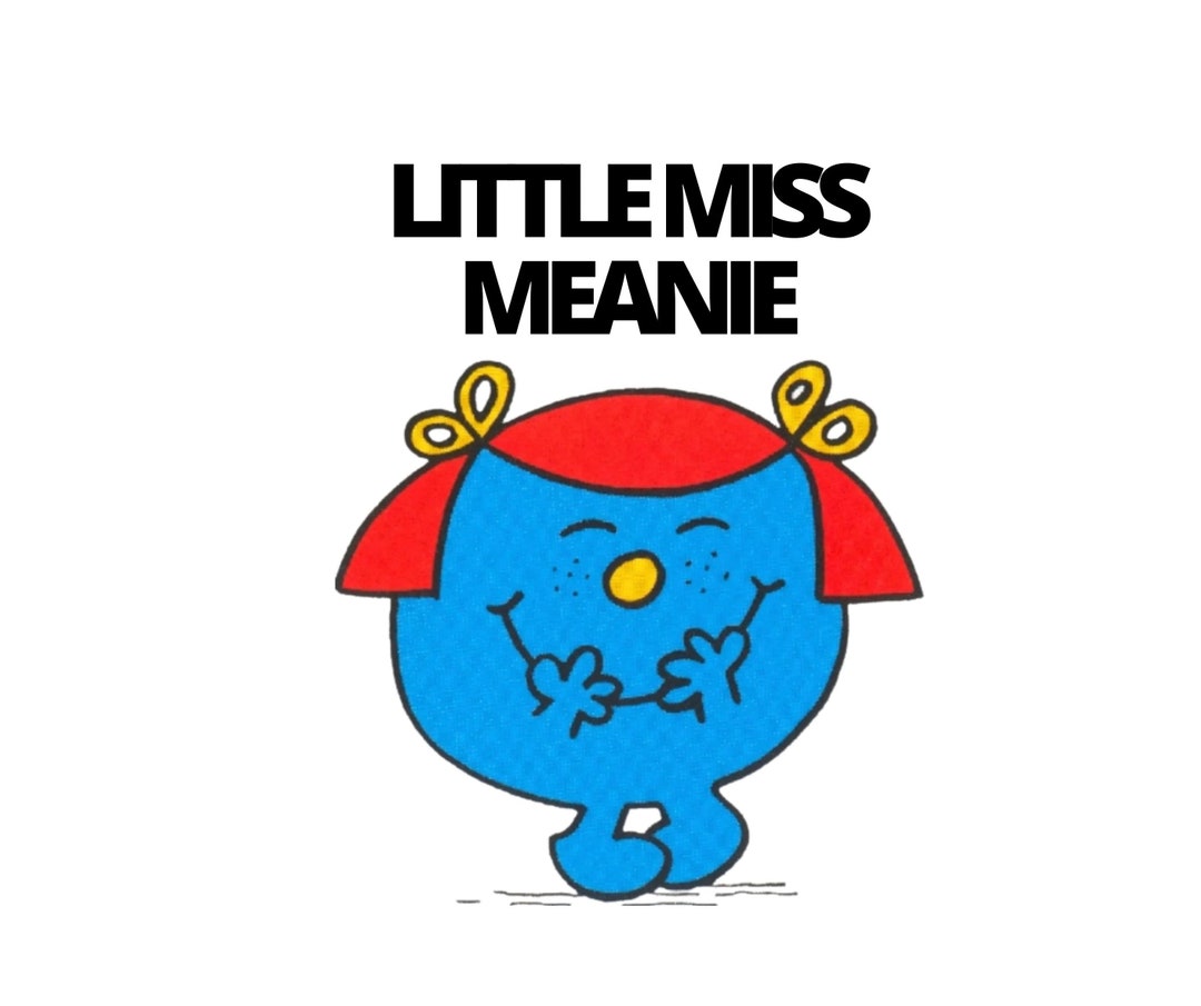 Little Miss Meanie, Mr.men, Meme Sticker,decal Sticker,funny Stickers ...