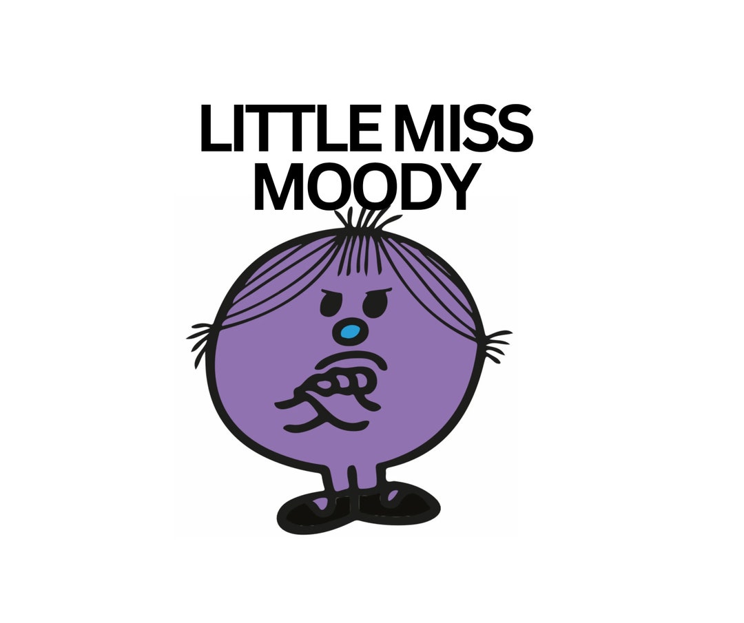 Little Miss Moody, Mr.men, Meme Sticker, Decal Sticker,funny Stickers ...