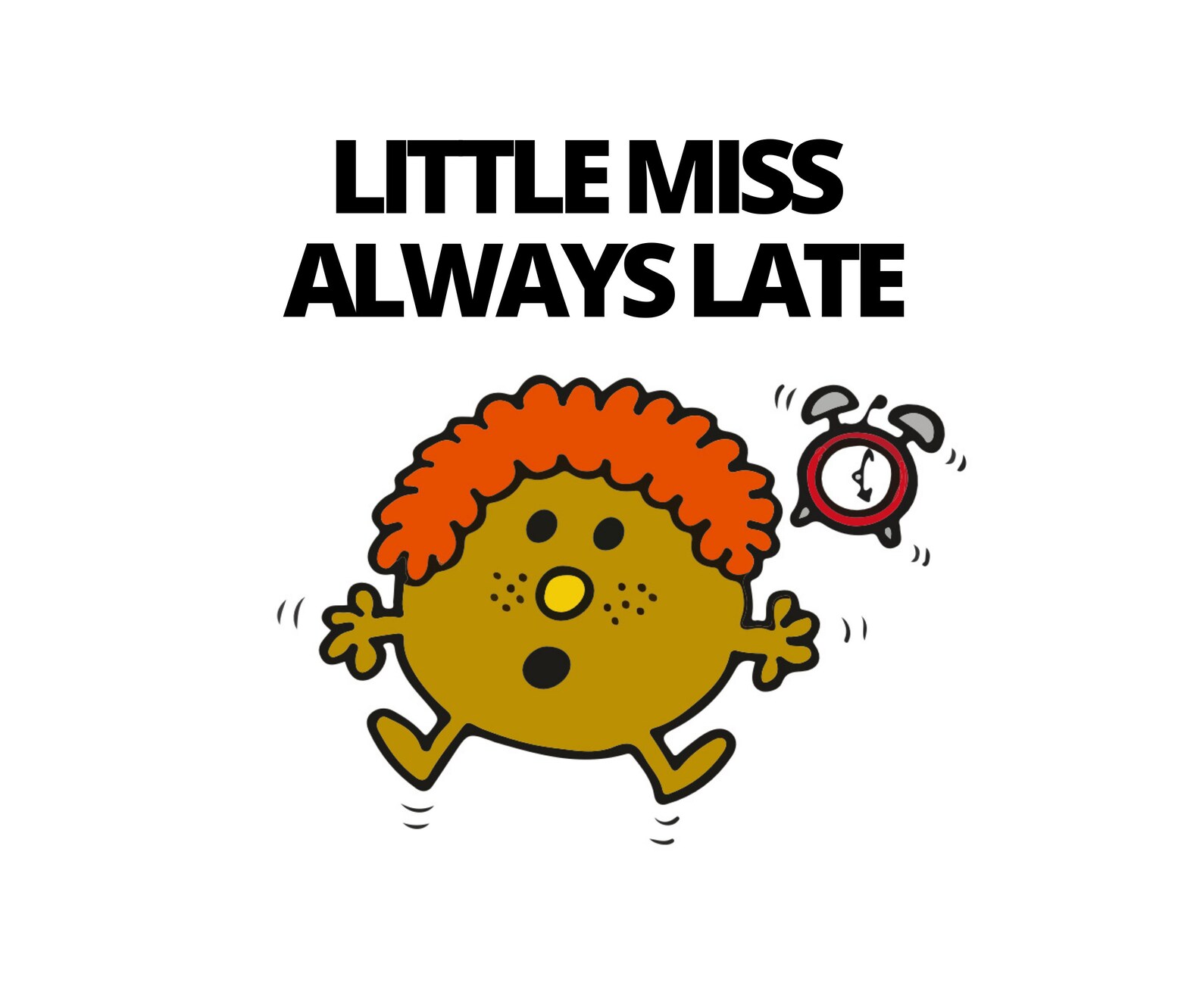 Little Miss Always Late Mr.men Meme Sticker Decal Sticker - Etsy