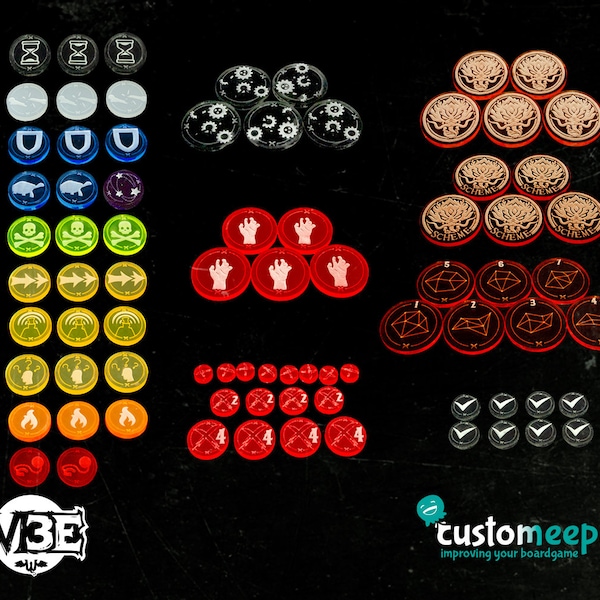 Malifaux Tokens - Etsy