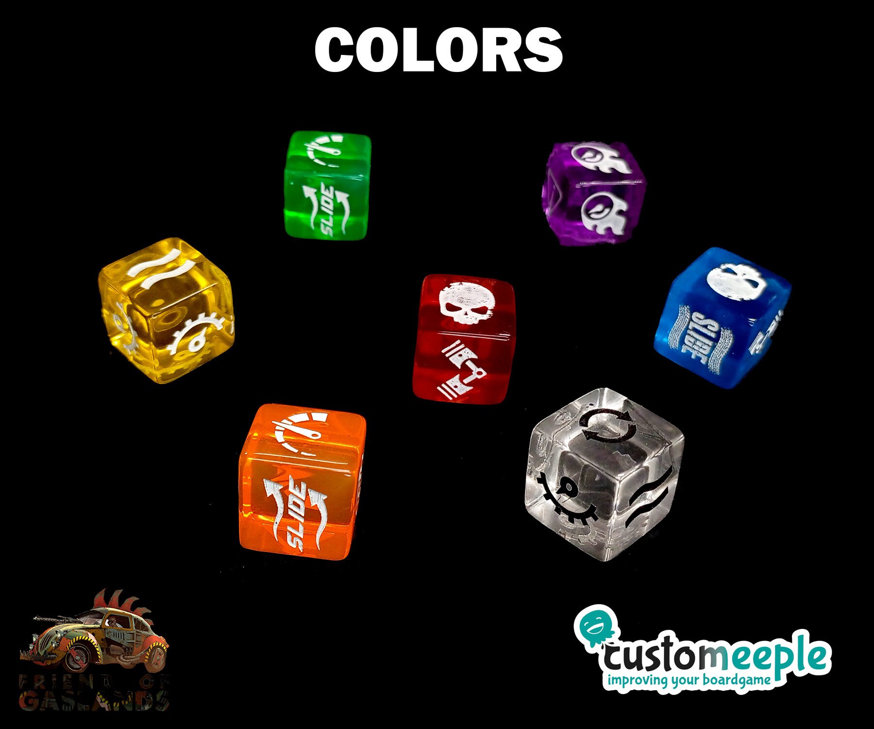 Gaslands Gear Dice - Etsy