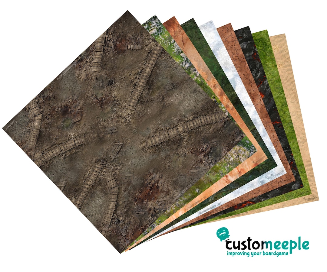 Trench Gaming Mat – Multiple Terrain Designs & Optional Deployment ...