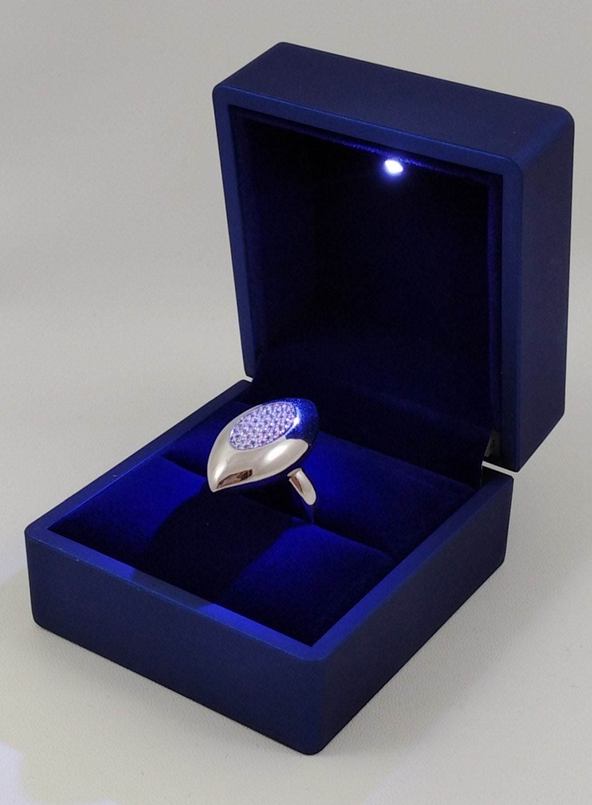 LED Light Ring Box Jewelry Box Engagement Ring Box Illuminated - Etsy