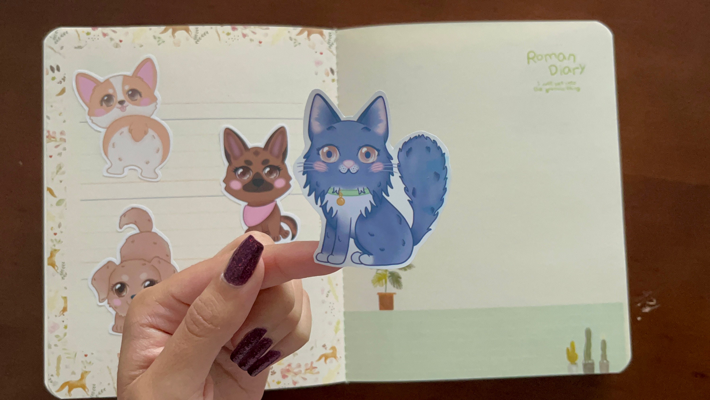 Kawaii Pets Sticker Pack of Cute Cats and Dogs Featuring Chibi Pet Art ...