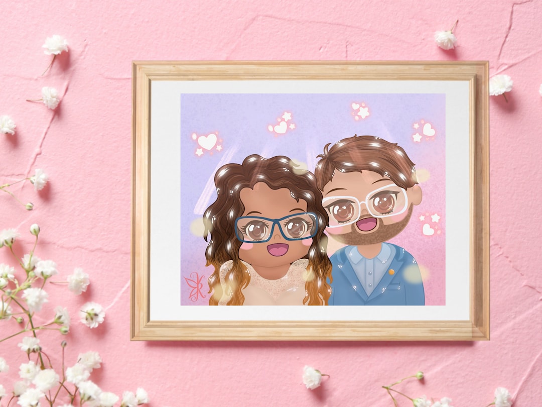 Kawaii Custom Portrait Kawaii Digital Commission Kawaii Digital ...