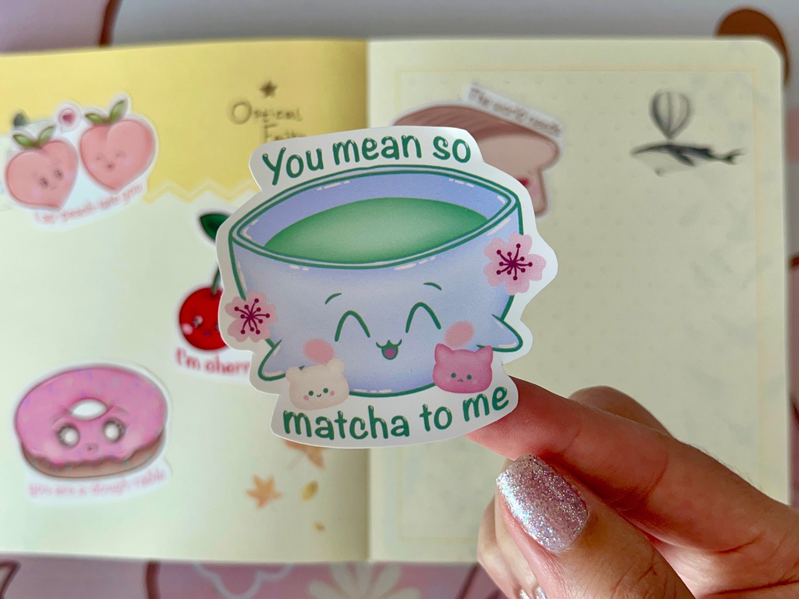 Kawaii Food Pun Sticker Pack Inspired by 6 Fun Puns 6 Cute Funny Foodie ...