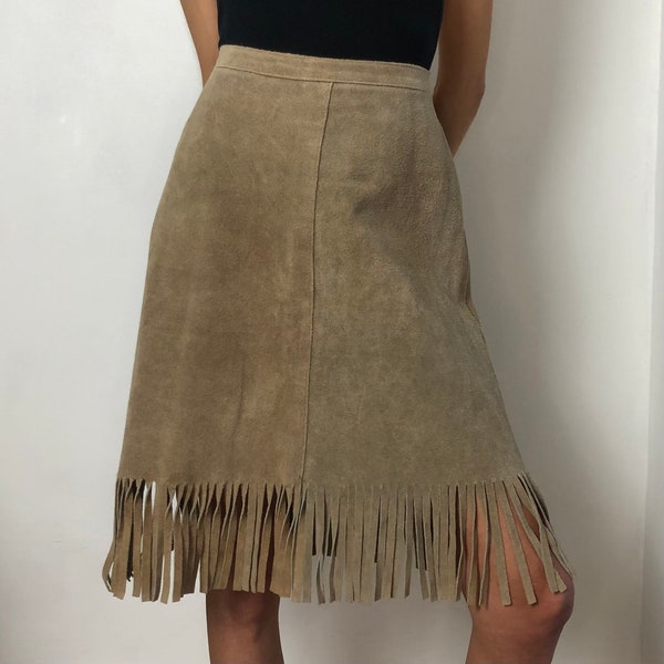 Long Tan Skirt - Etsy