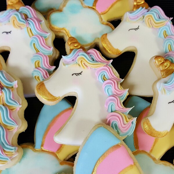 Unicorn Cookies - Etsy