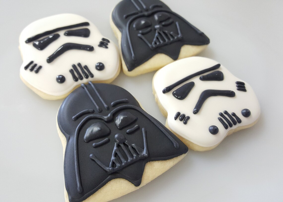 Star Wars Darth Vader Storm Trooper Cookies Party Supplies - Etsy