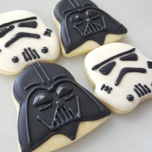Star Wars Darth Vader Storm Trooper Cookies Party Supplies - Etsy