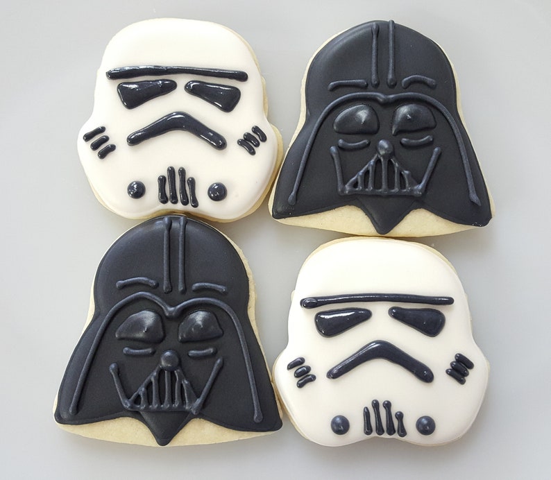 Star Wars Darth Vader Storm Trooper Cookies Party Supplies - Etsy