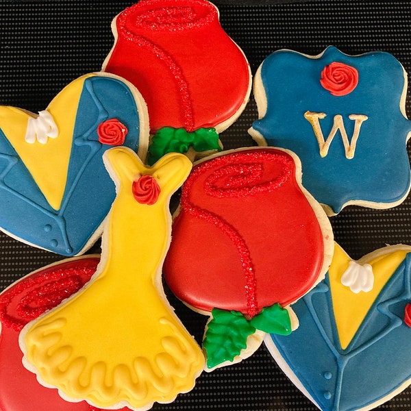 Beauty and the Beast Cookies - Etsy