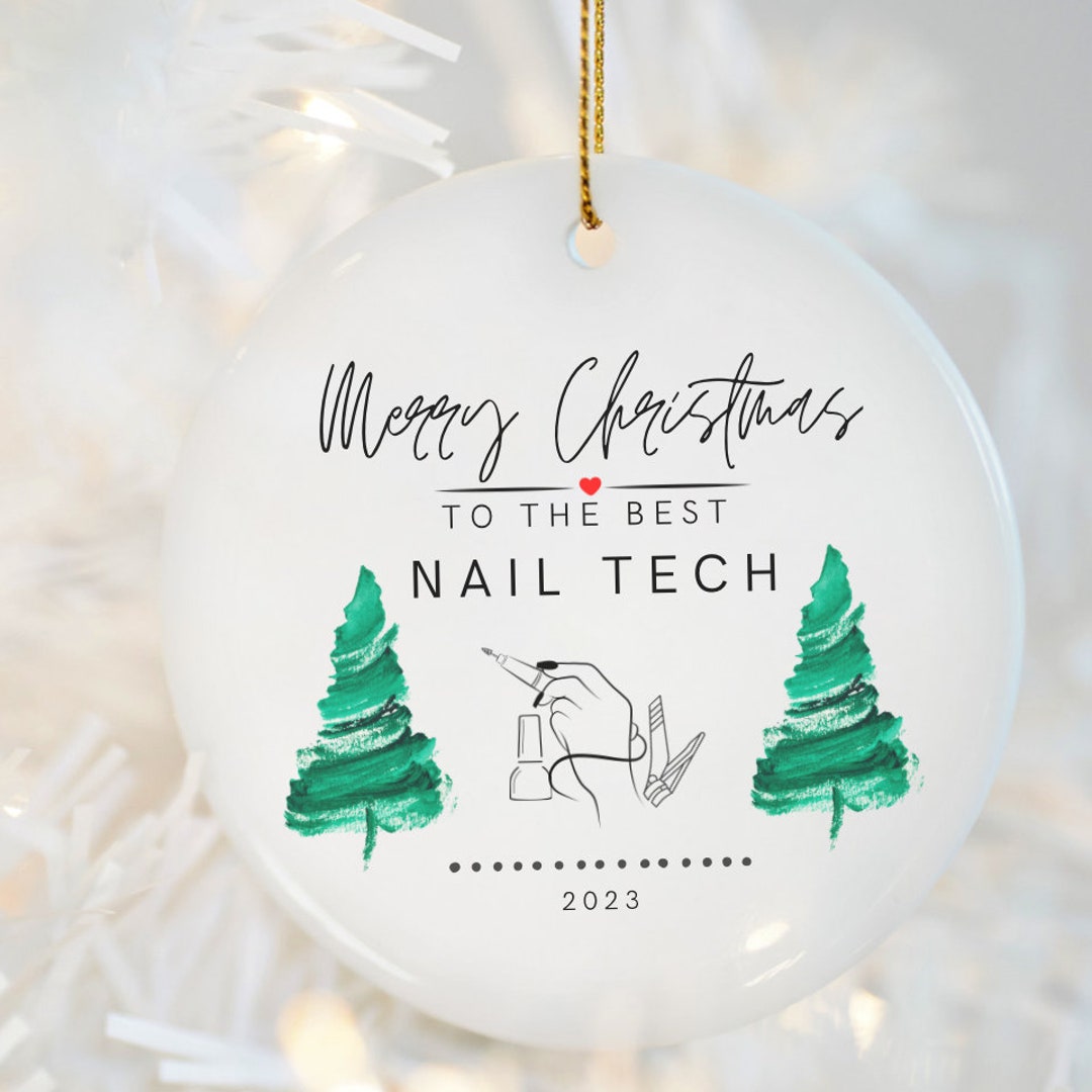 New Nail Tech Christmas Gift Christmas Ornament Thank You - Etsy