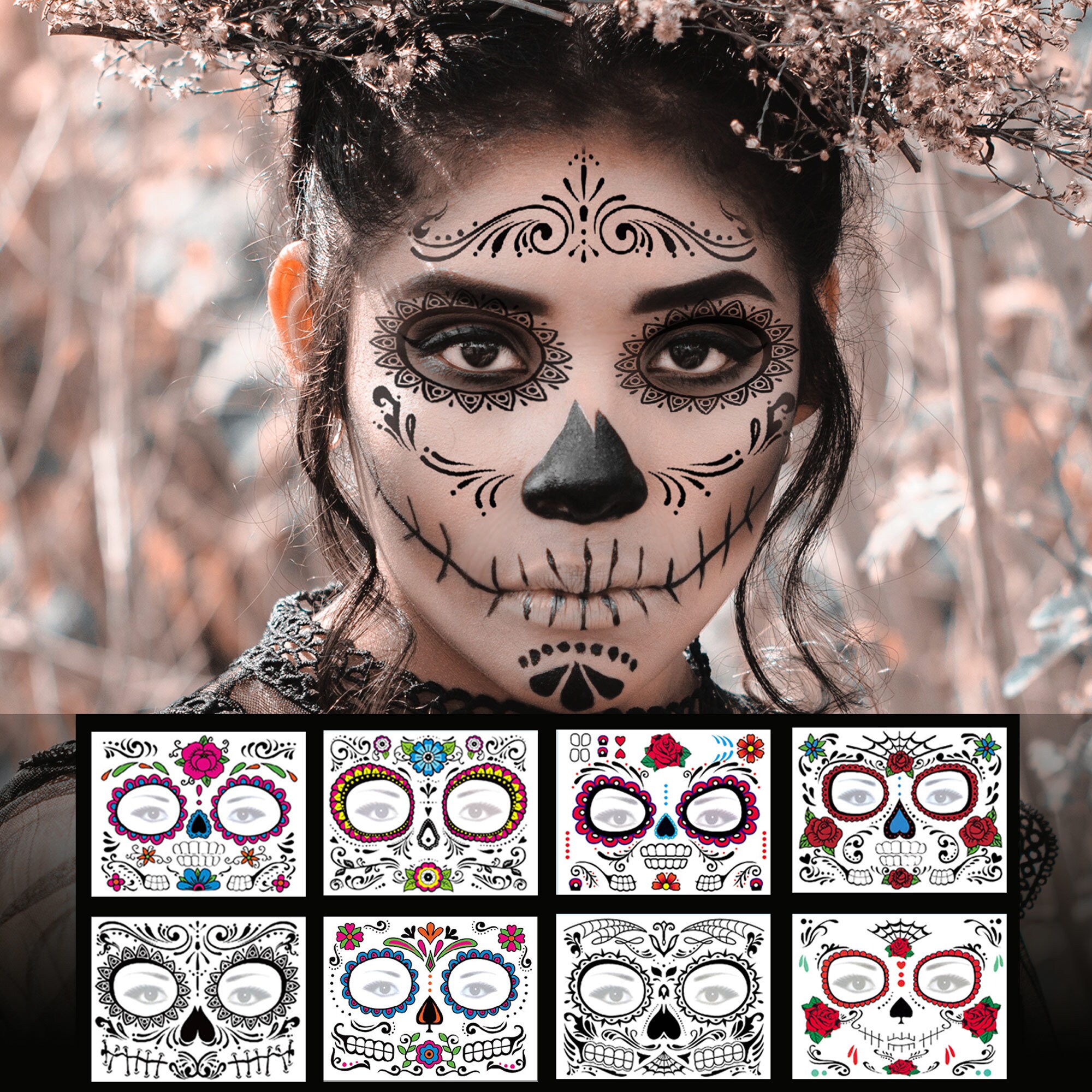 Henna Sugar Skull Designs