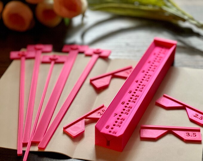 8.5 Bookbinding Tool Set Signature Punch Guide T-spacers Corner Miter ...