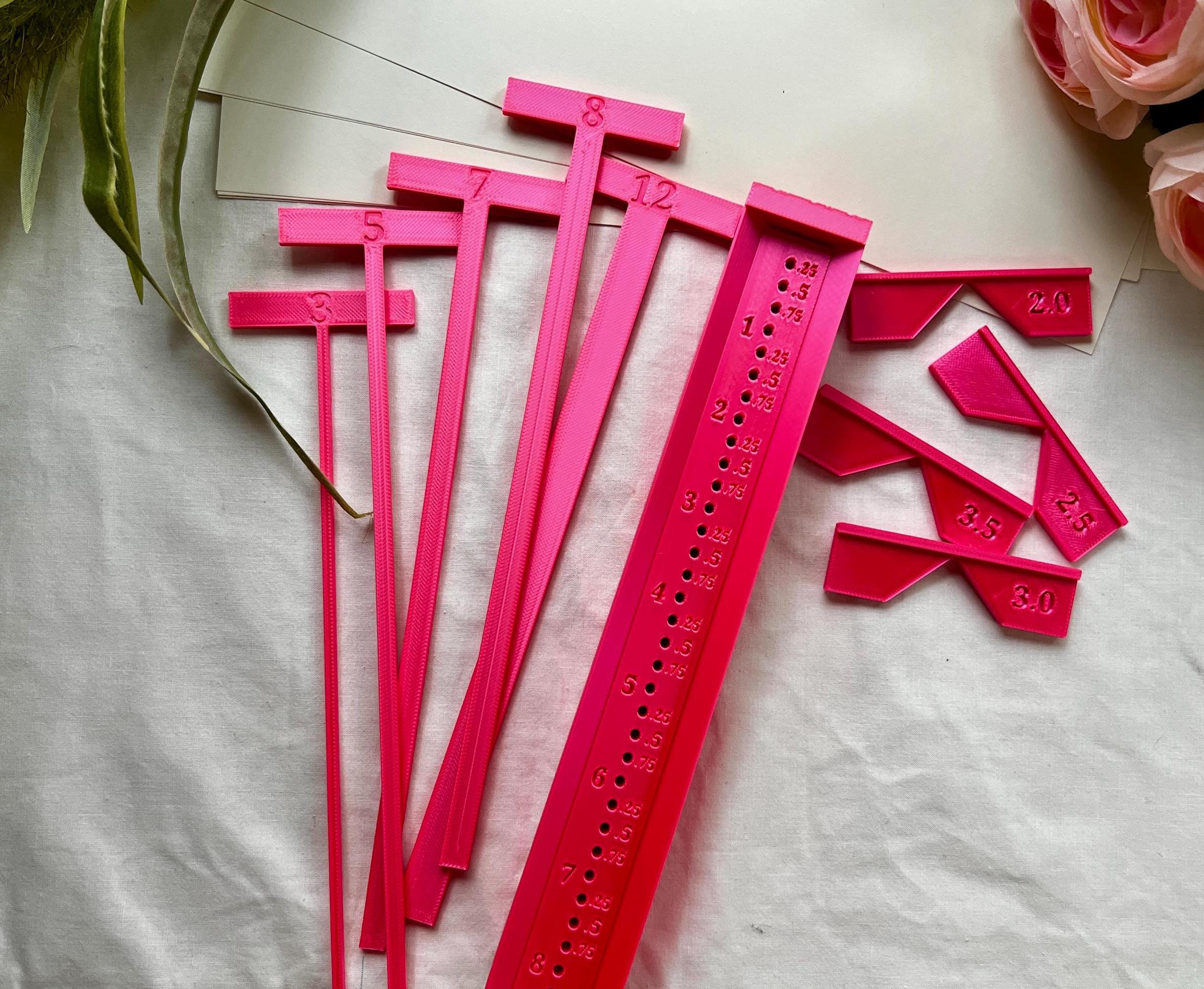 8.5" Bookbinding Tool Set | Signature Punch Guide | T-spacers | Corner ...