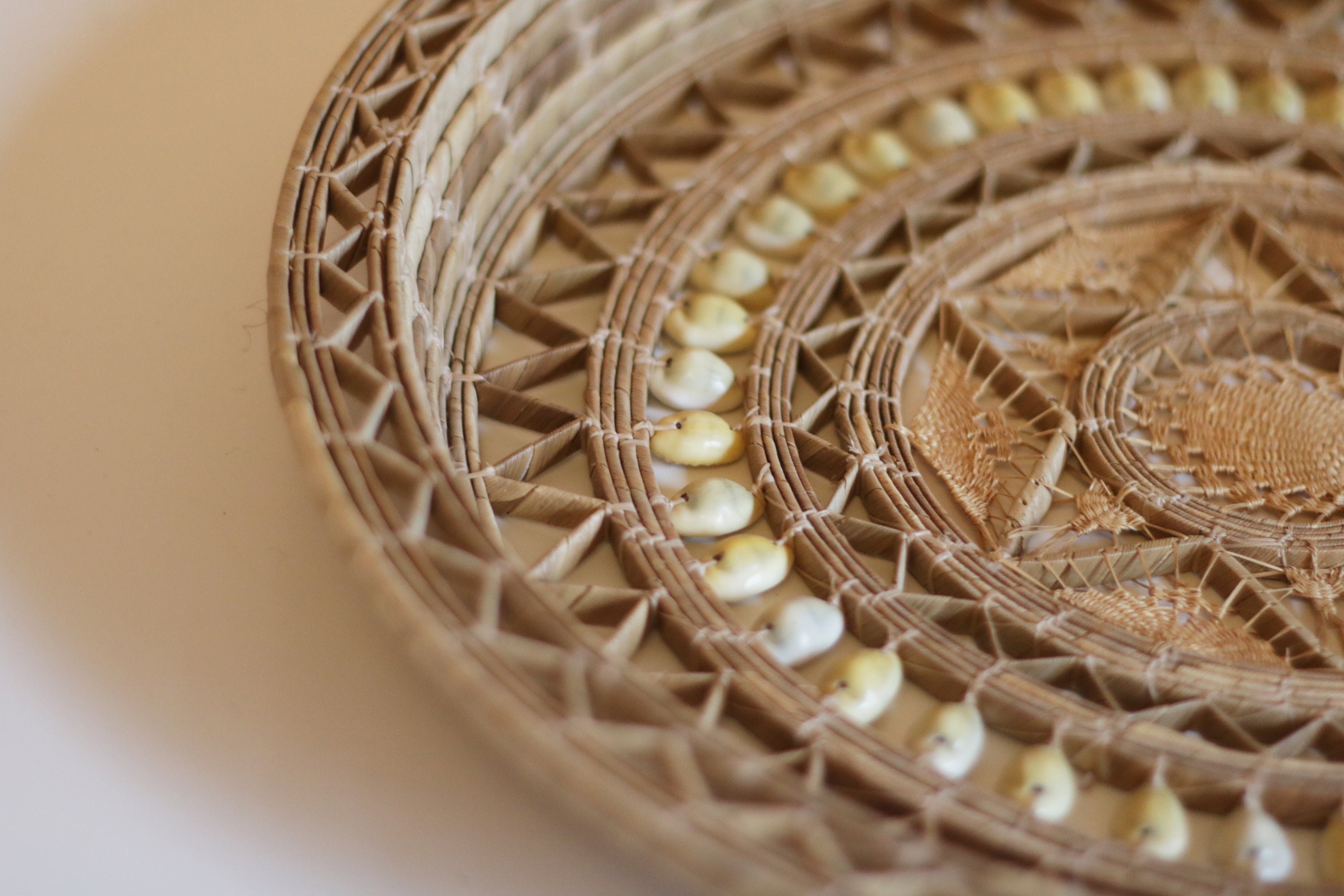 Rattan and Conch Shell Wall Hanging Basket Boho Home Decor - Etsy