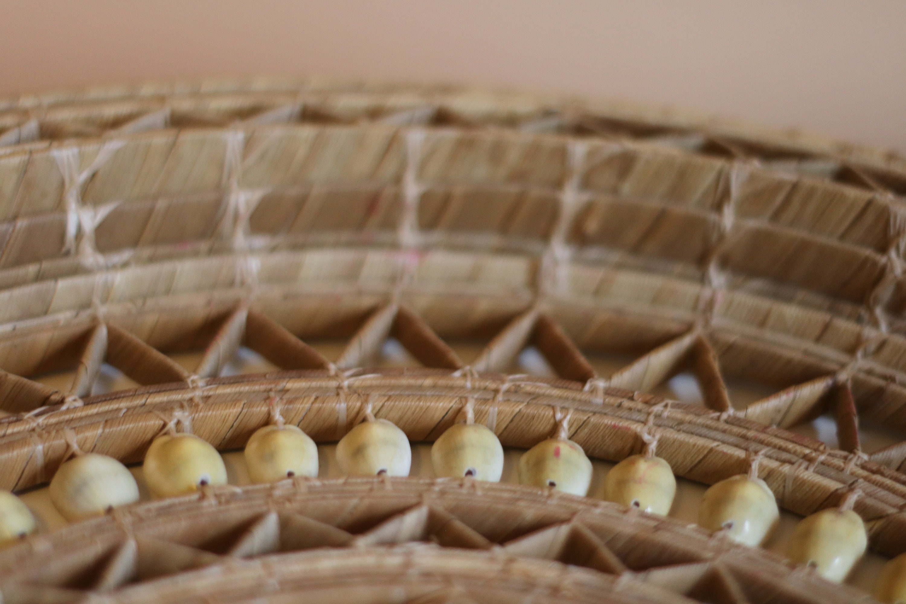 Rattan and Conch Shell Wall Hanging Basket Boho Home Decor - Etsy