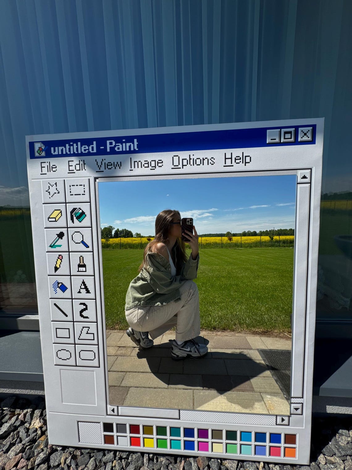 Ms Paint Mirror, Retro Windows Paint Inspired Mirror, Nostalgic ...