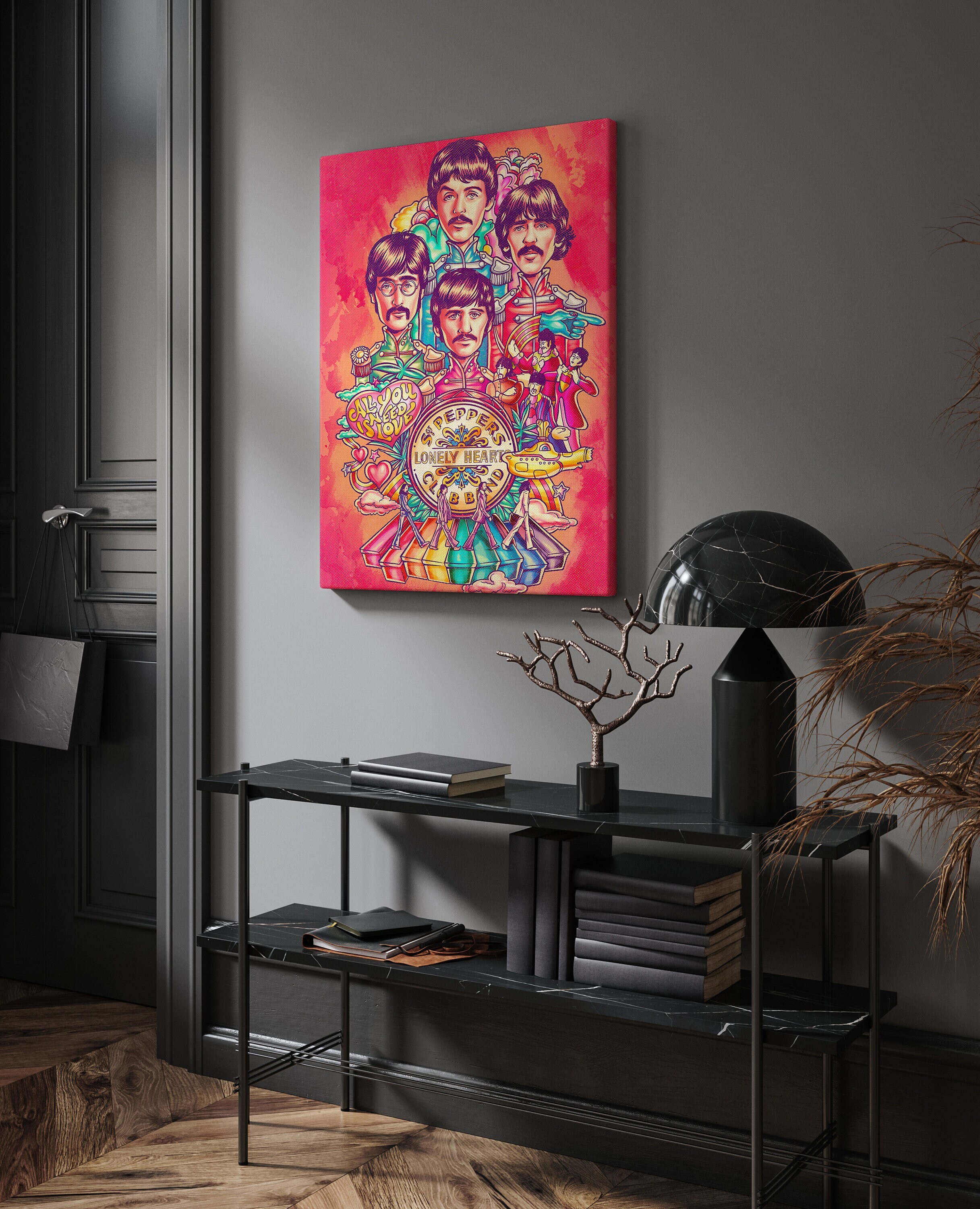 Beatles Pop Art Canvas