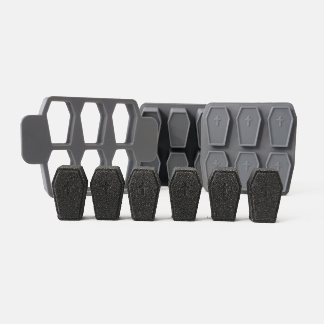 6 Mini Coffin Bath Bomb Multipress Confetti Mold Easy to Use Bath Bomb ...