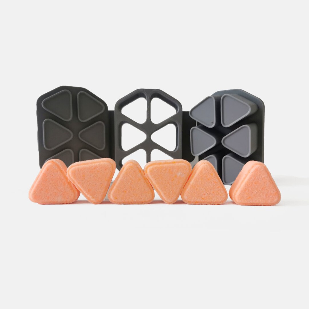 6 Mini Diamond Triangle Mould Confetti Mold Easy to Use Bath Bomb Mold ...