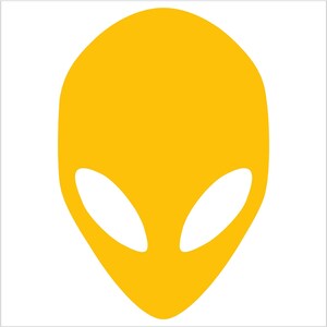 ALIEN HEAD ALIENWARE Vinyl Decal Window, Bumper, Mirror, Laptop, Yeti ...
