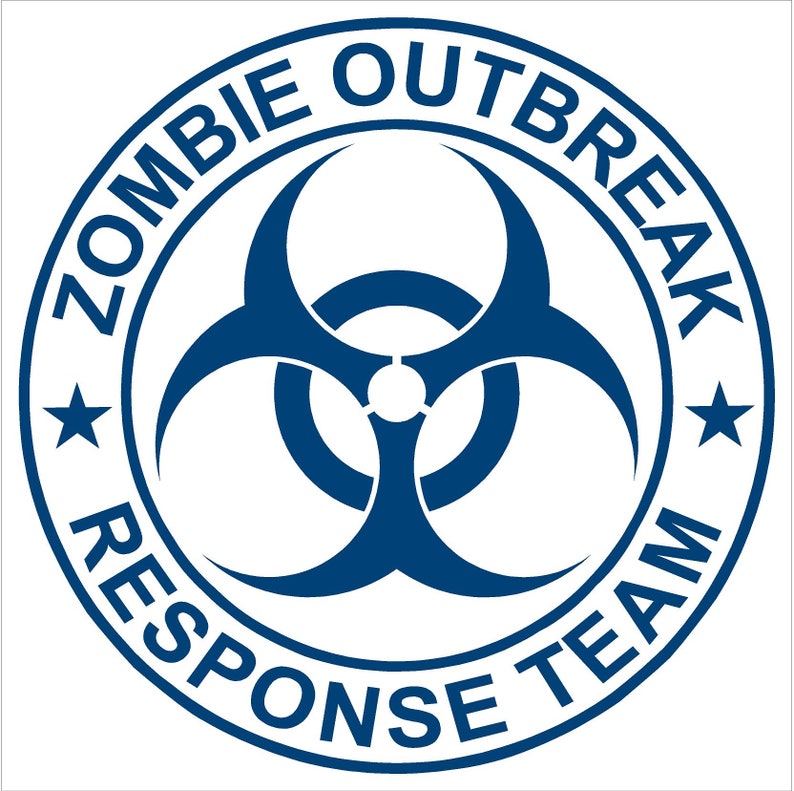 Zombie Outbreak Response Team Zombie Vinyl Decal Car Window | Etsy