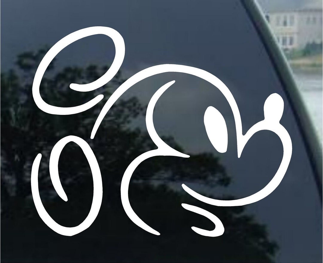 Mickey Mouse Vinyl Decal Car Window, Mirror, Laptop, Yeti Cornhole ...
