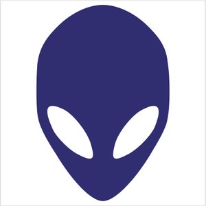 ALIEN HEAD ALIENWARE Vinyl Decal Window, Bumper, Mirror, Laptop, Yeti ...