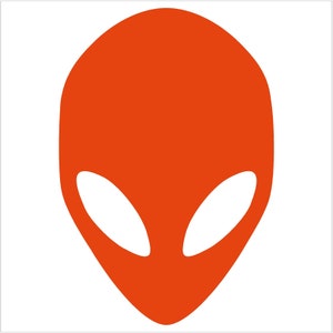 ALIEN HEAD ALIENWARE Vinyl Decal Window, Bumper, Mirror, Laptop, Yeti ...