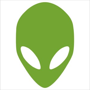 ALIEN HEAD ALIENWARE Vinyl Decal Window, Bumper, Mirror, Laptop, Yeti ...
