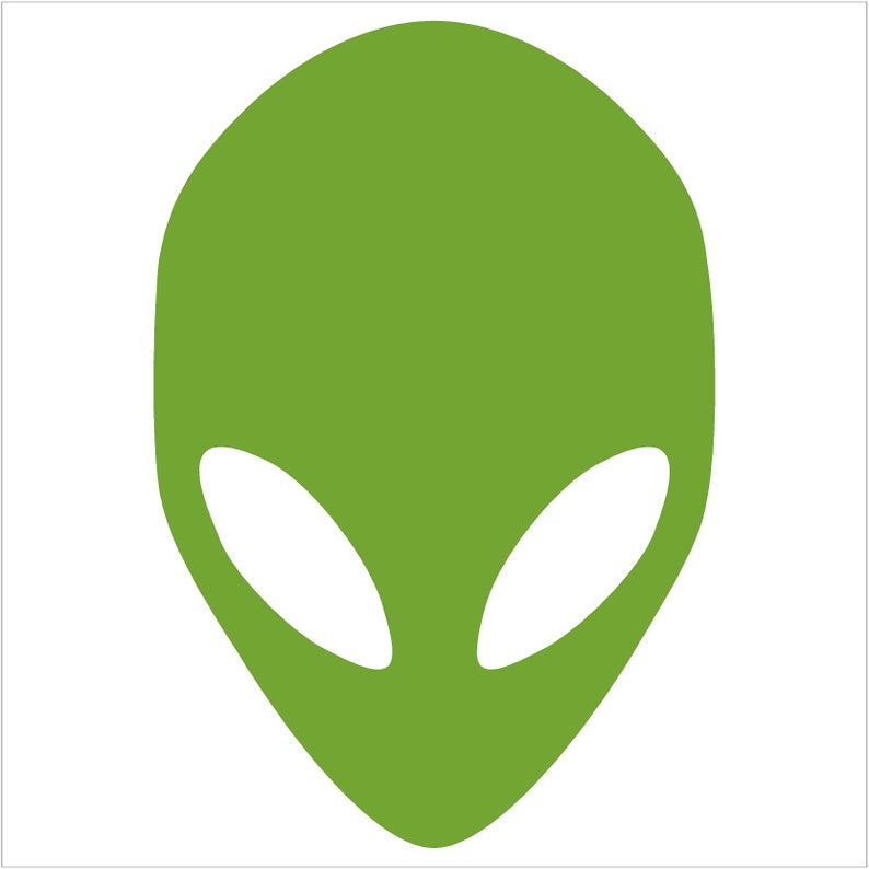 ALIEN HEAD ALIENWARE Vinyl Decal Window Bumper Mirror - Etsy