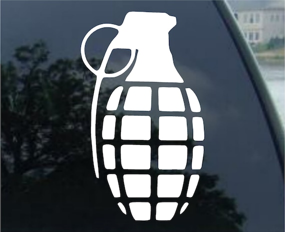 Grenade Vinyl Decal Sticker - Etsy