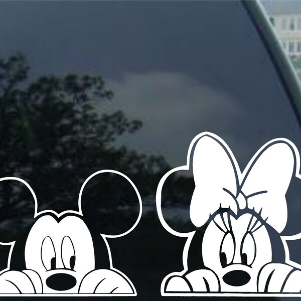 Mickey and Minnie Mouse Stickers - Etsy