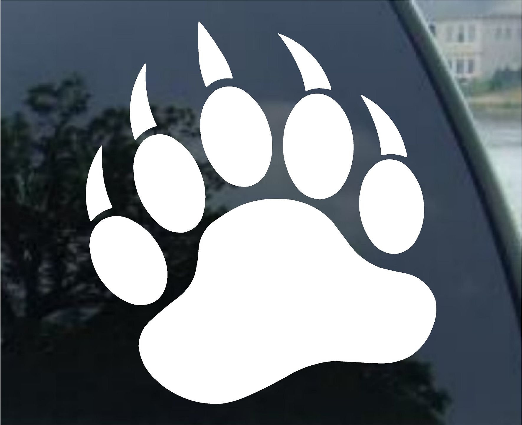 Grizzly Paw Bear Paw Vinyl Decal Window Mirror Bumper - Etsy
