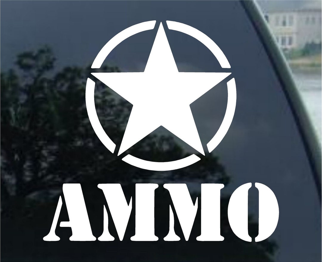 Army Ammo Star Vinyl Decal Sticker - Etsy