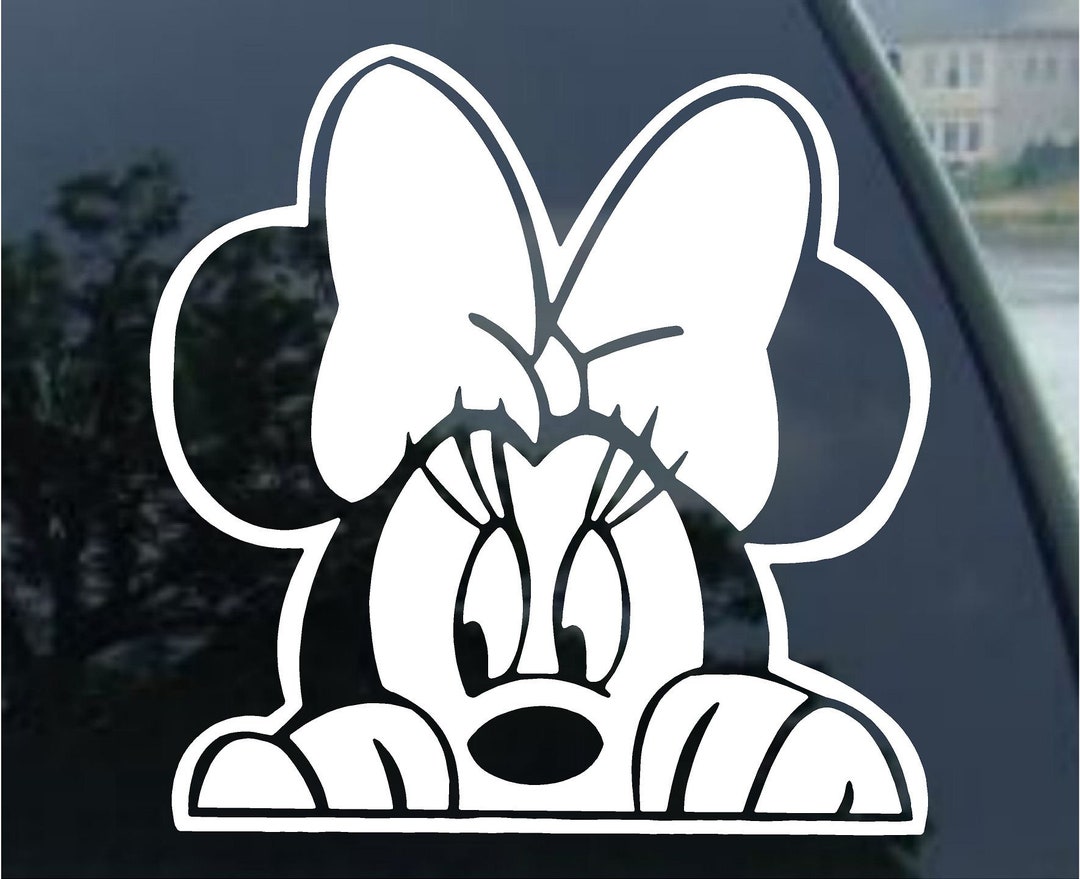 Minnie Mouse Vinyl Decal Car Window, Mirror, Bumper, Laptop, Yeti ...