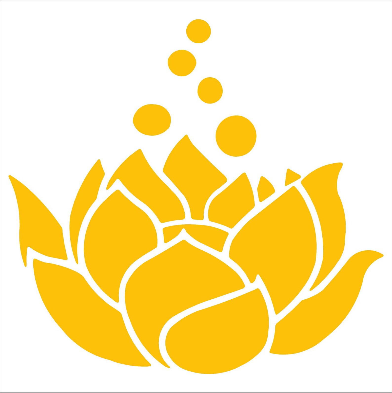 LOTUS FLOWER Vinyl Decal Car Window Bumper Mirror Laptop | Etsy