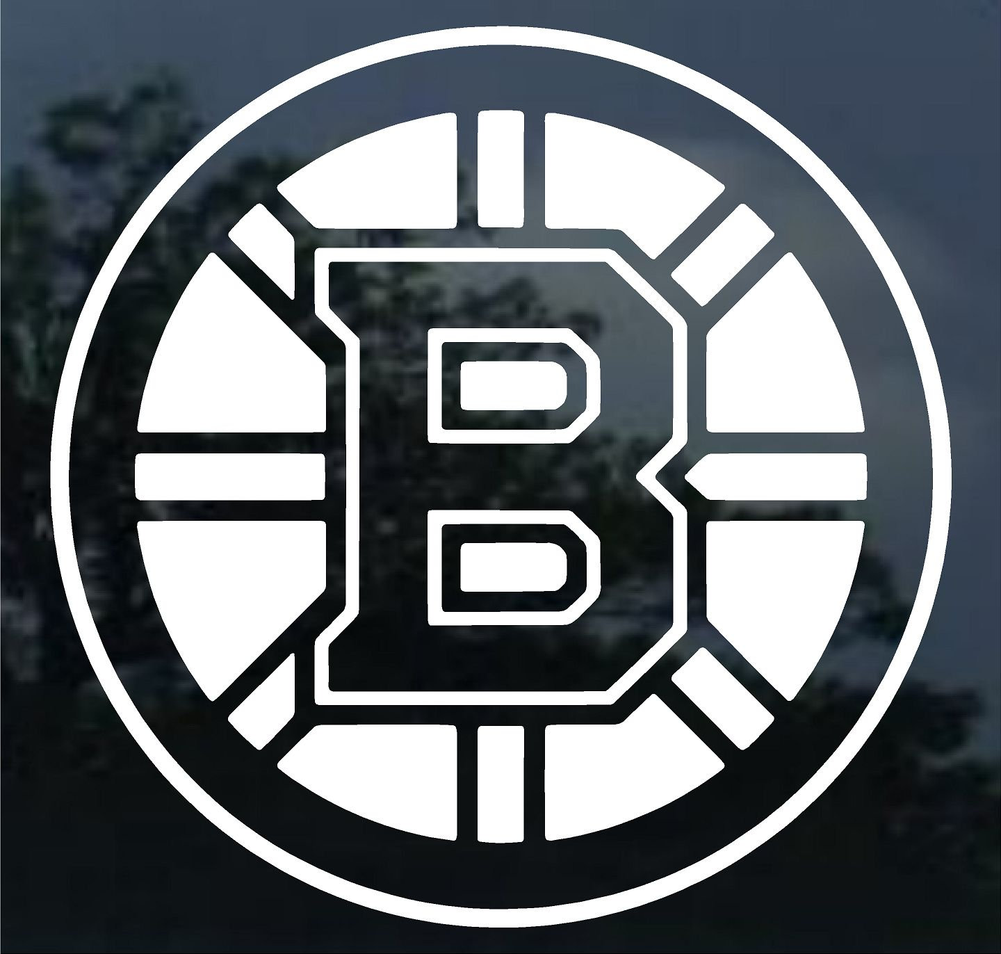 BOSTON BRUINS Vinyl Decal Car Window, Mirror, Bumper, Laptop, Cornhole ...