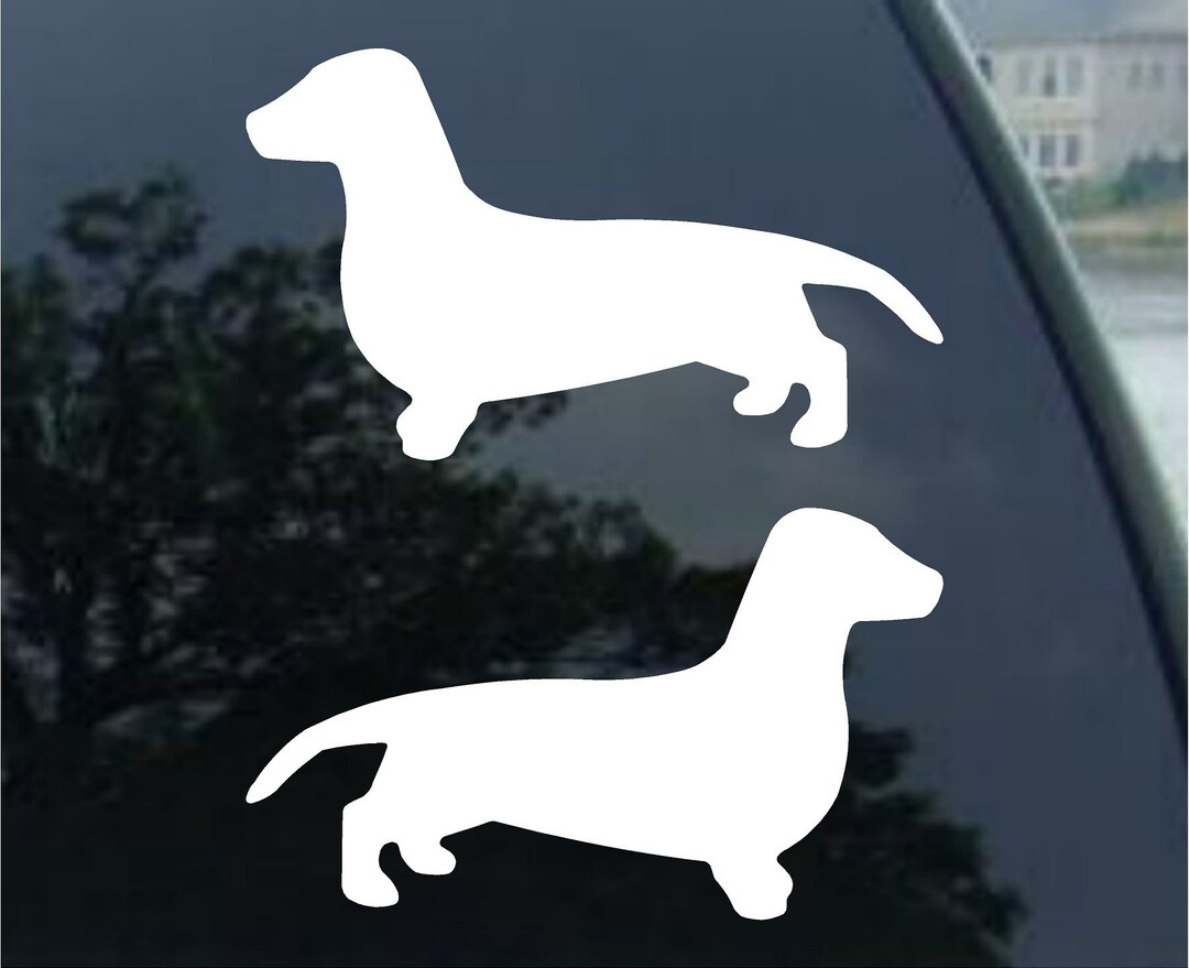 Dachshund Wiener Dog Decal Sticker Set ( 2 ) - Etsy