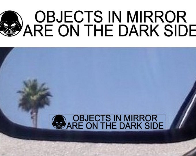 Objects in Mirror Star Wars Darth Vader, Yoda, Galactic Star, Boba Fett ...
